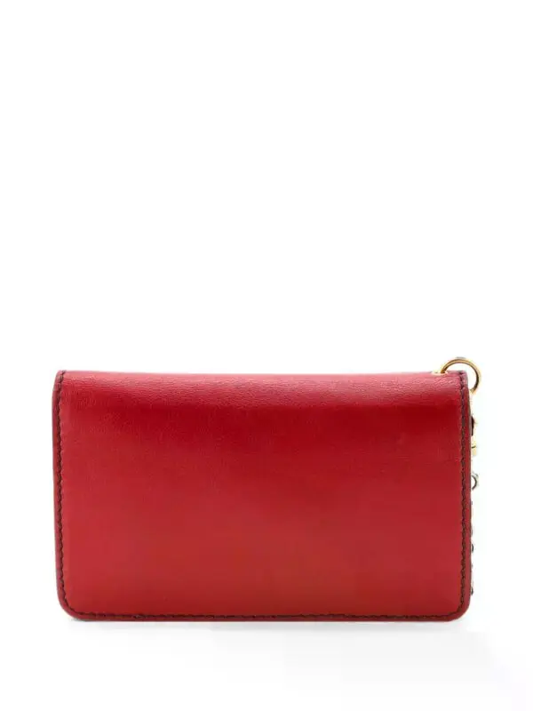 Dior Dioramour Wristlet Clutch Leather Pouch