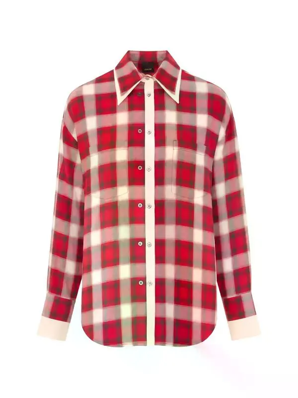 Pinko Check-print Button-up Shirt