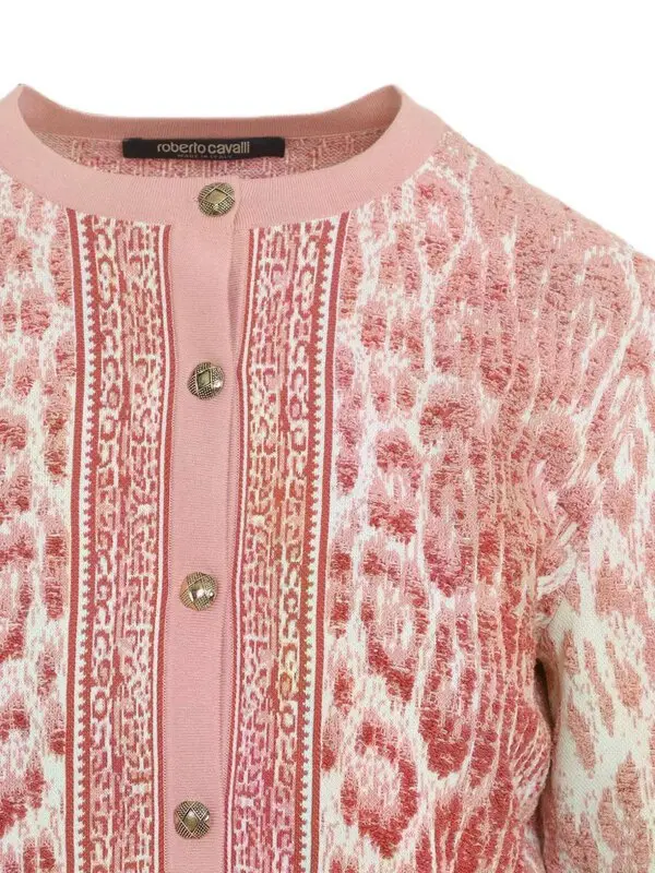 Roberto Cavalli Jacquard Cardigan
