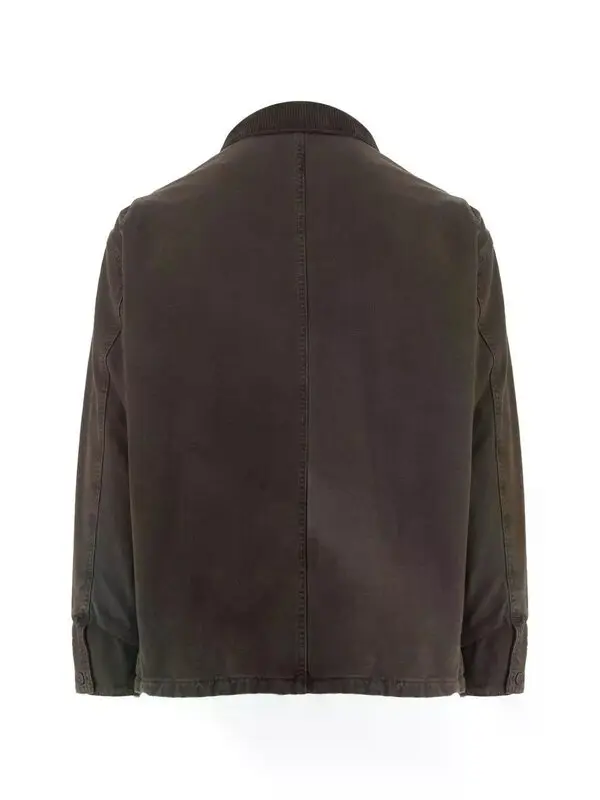 Emporio Armani Ribbed-collar Patch-pocket Jacket