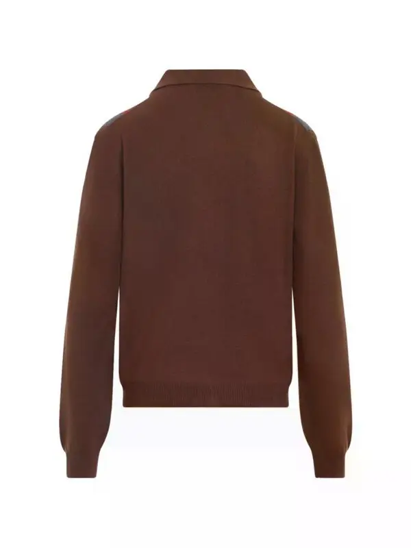 Prada Cashmere Argyle Polo