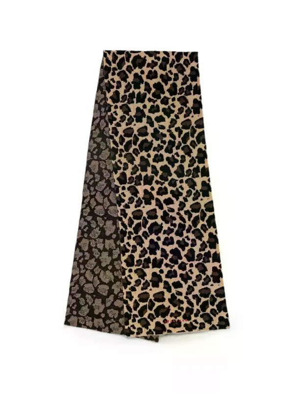 SPORTALM Leopard-print Scarf - Neutrals