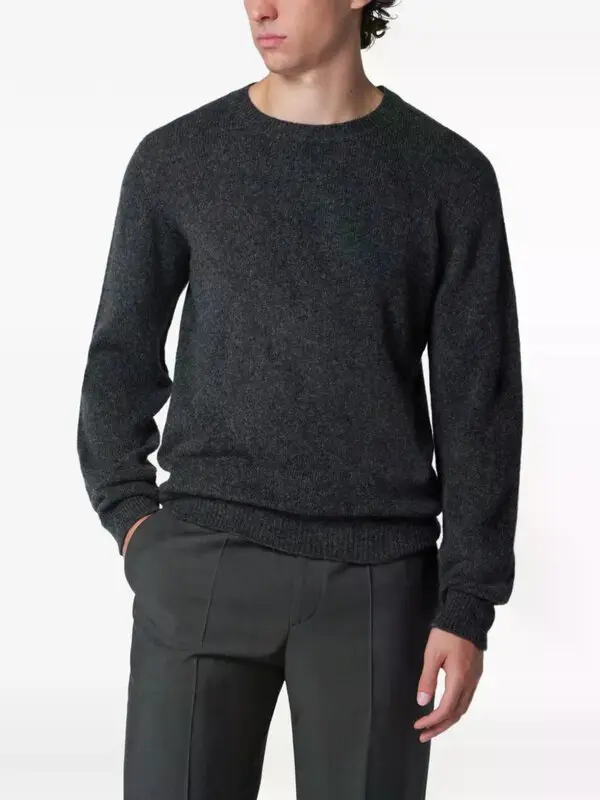 ROBERTO COLLINA Fine Knit Crew Neck Sweater