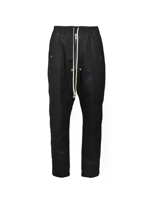Rick Owens Drop-crotch Trousers With Drawstring Waistband