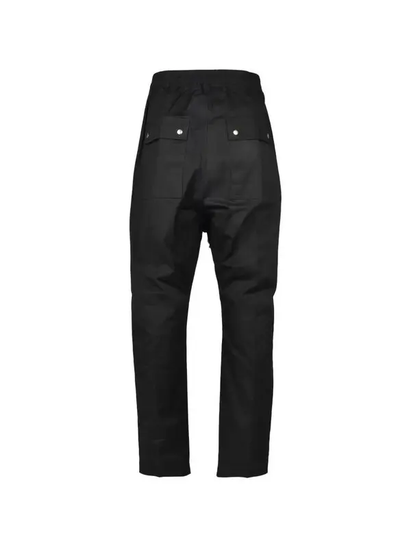 Rick Owens Drop-crotch Trousers With Drawstring Waistband