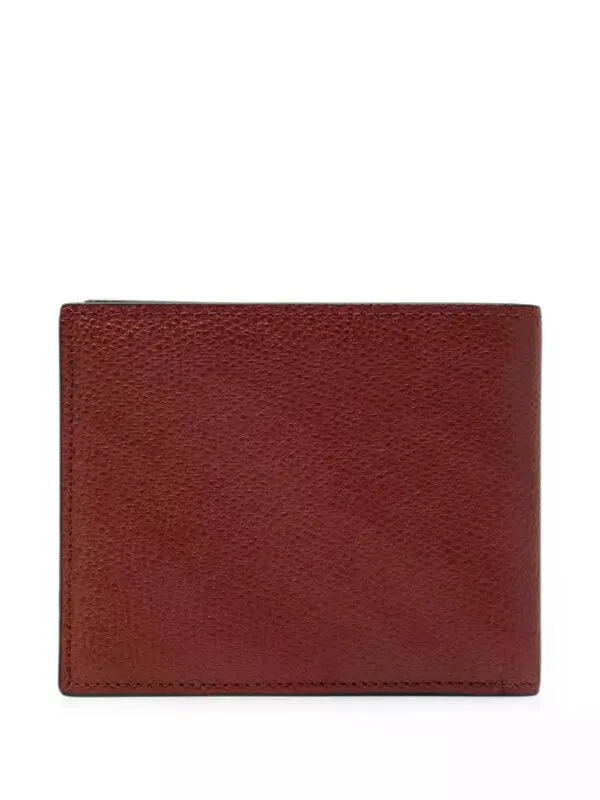 Valentino Garavani Vlogo Signature Grained Leather Billfold Wallet