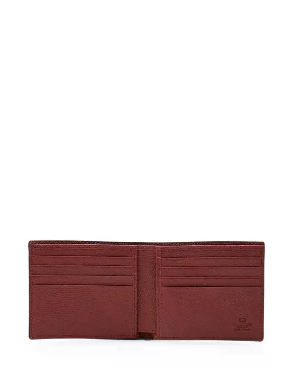 Valentino Garavani Vlogo Signature Grained Leather Billfold Wallet