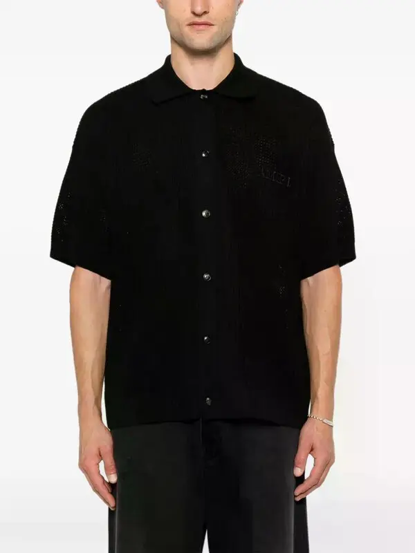 Amiri Crochet Short-sleeve Shirt