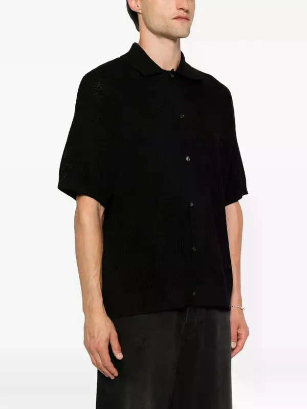 Amiri Crochet Short-sleeve Shirt