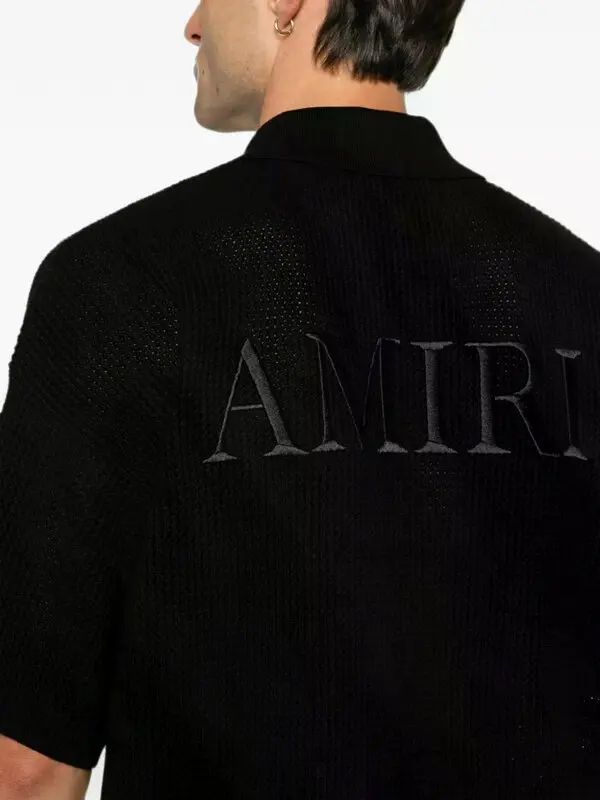 Amiri Crochet Short-sleeve Shirt
