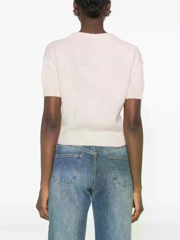 Khaite Golden Short-sleeve Sweater