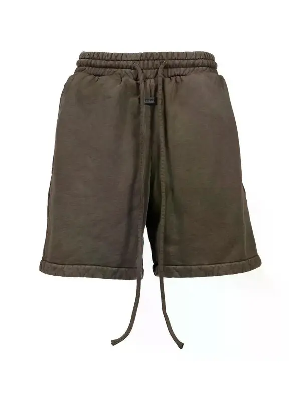 Fear Of God Drawstring Waist Logo Patch Shorts