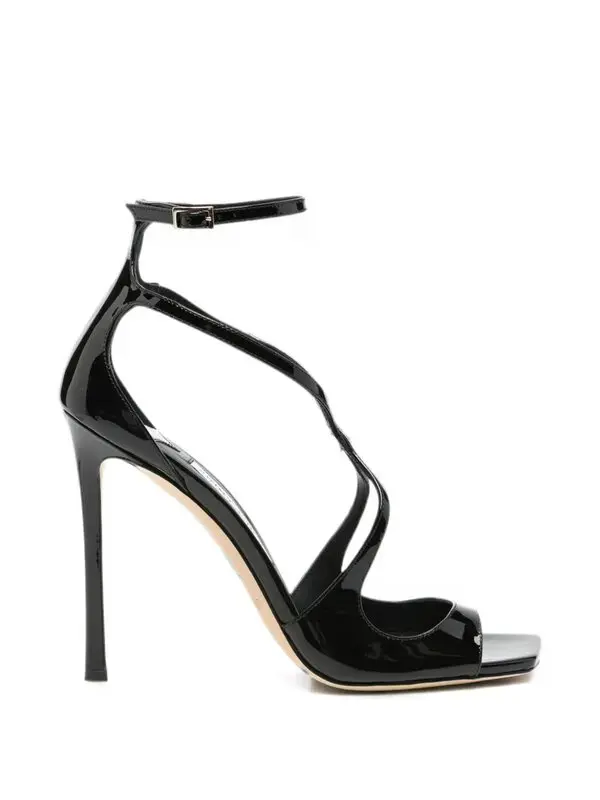 JIMMY CHOO Azia Patent Leather Heeled Sandals