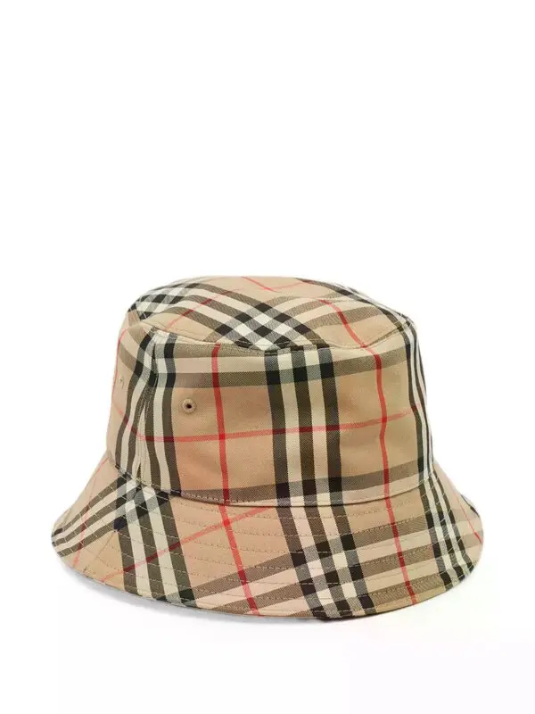 Burberry Vintage Check Bucket Hat - Neutrals