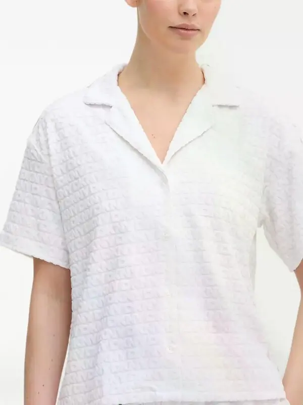 Dkny Logo-embossed Pajama Set