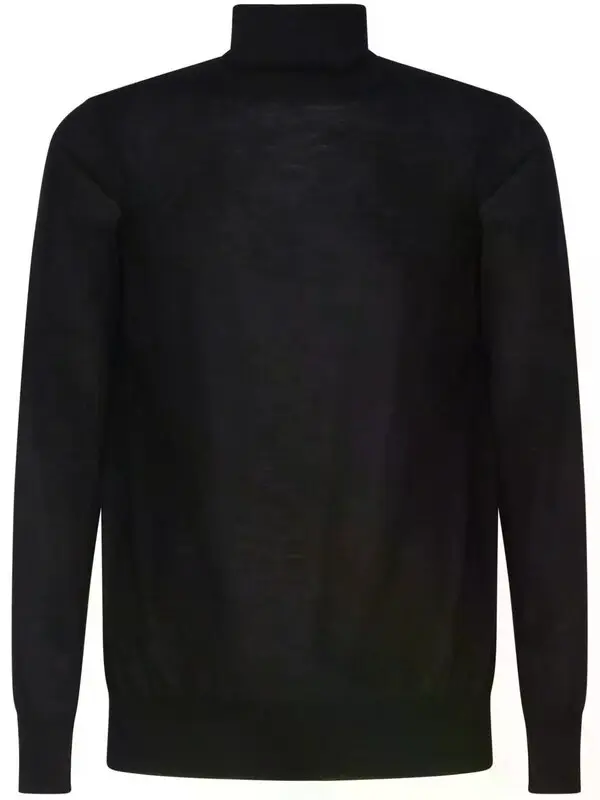 Loro Piana Virgin Wool Fine Knit Roll Neck Sweater