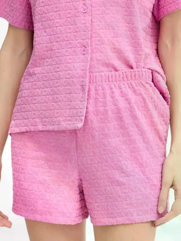 Dkny Logo-jacquard Two-piece Pajamas