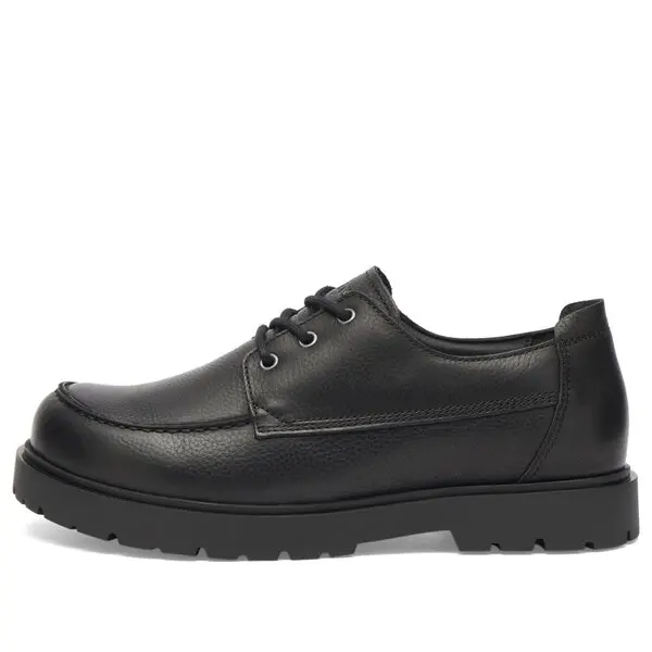 BIRKENSTOCK Boston Sfb Leve Concrete Gray Clog Size - Black Leather