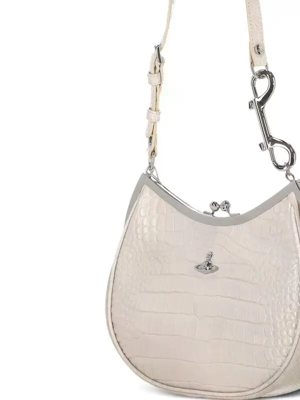 VIVIENNE WESTWOOD Croc-effect Orb Shoulder Bag