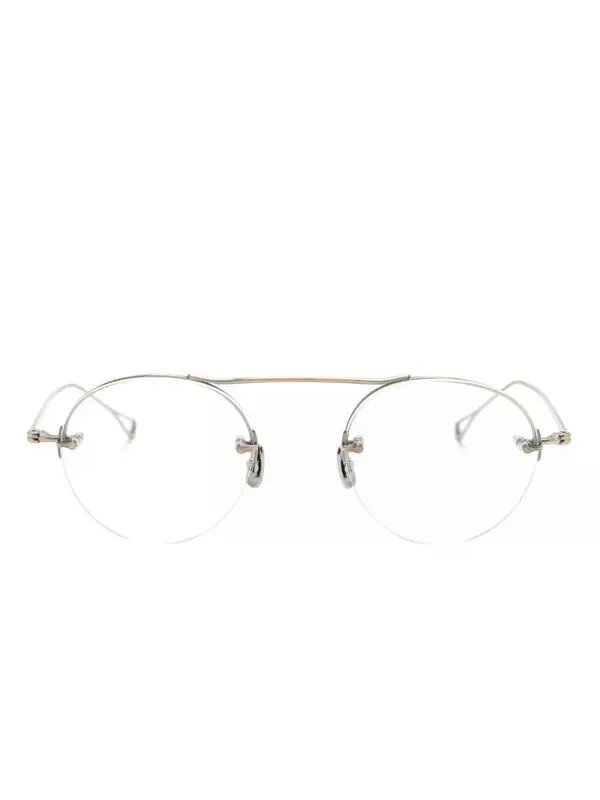 EYEVAN7285 Round-frame Titanium Eyeglasses - Gold