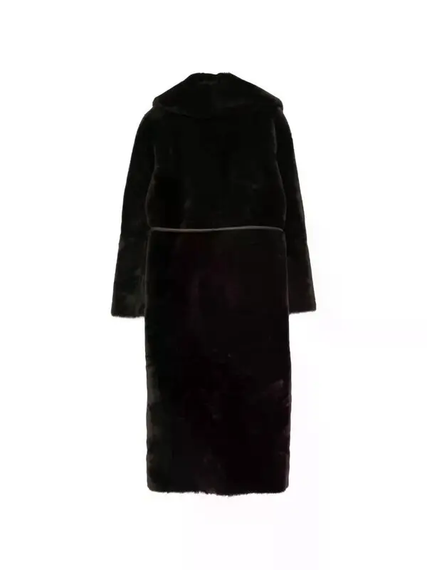 BLANCHA Belted Buttoned Coat