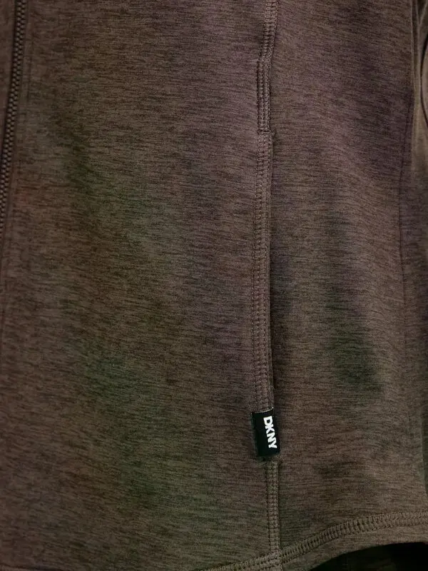 Dkny Zip-up Drawstring Hoodie
