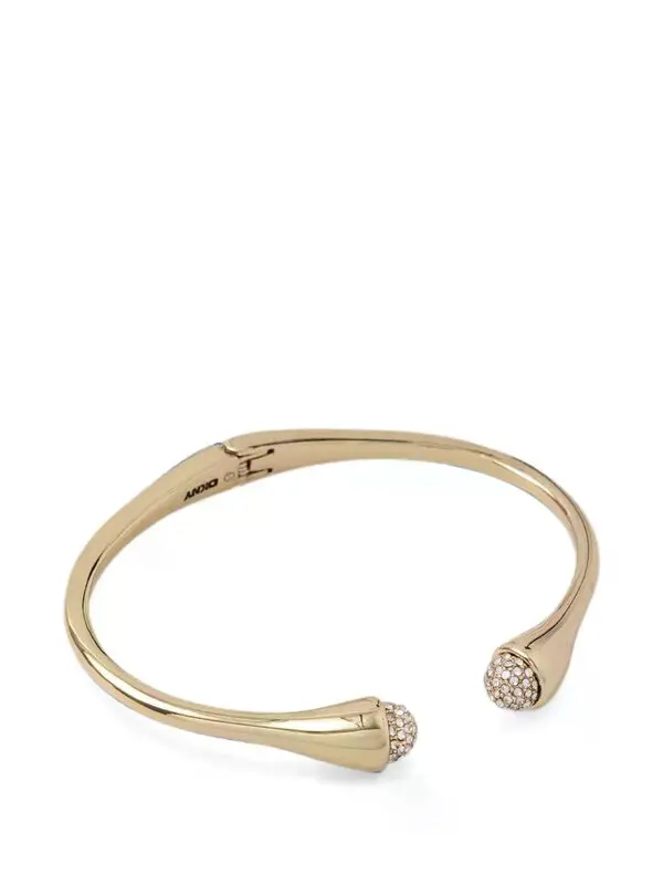 Dkny Crystal-embellished Cuff Bracelet - Gold
