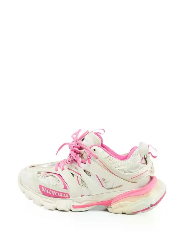 Balenciaga Beige Sneakers With White Mesh Panels