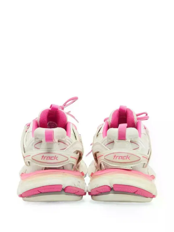 Balenciaga Beige Sneakers With White Mesh Panels