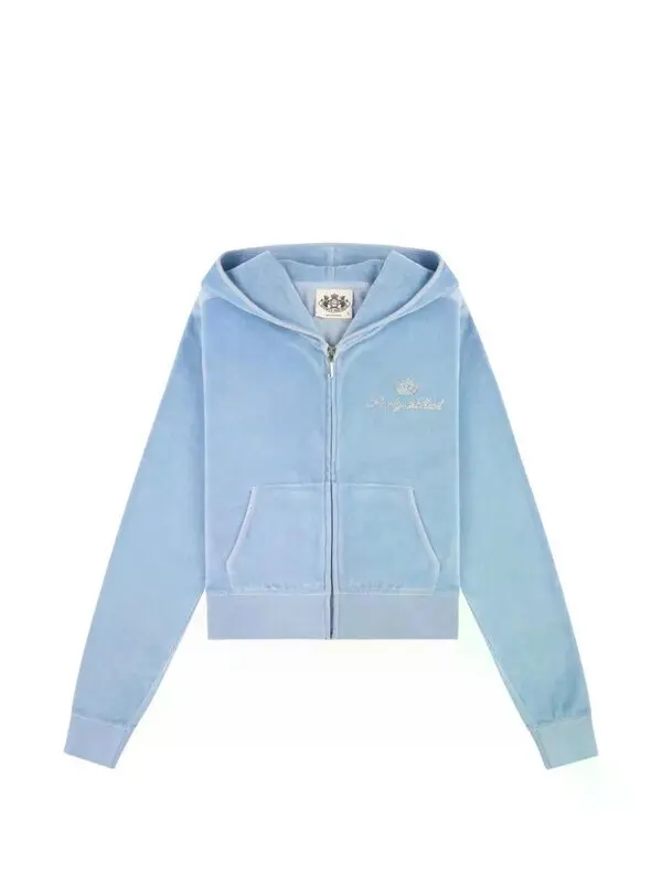 Juicy Couture Zip-up Hoodie With Crystal Embellishments