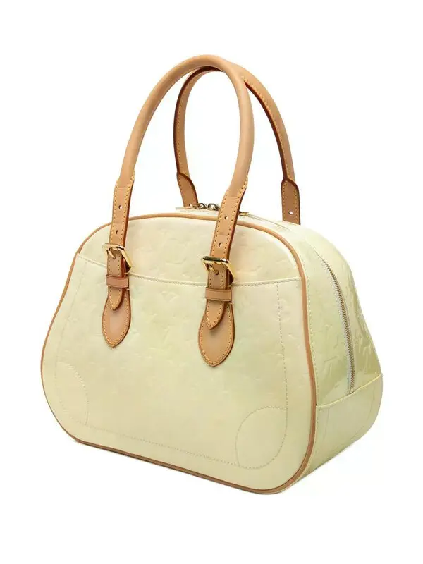 LOUIS VUITTON Monogram Vernis Summit Drive Handbag - White