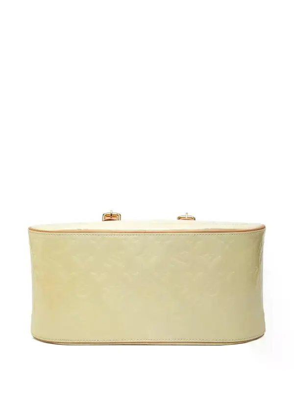 LOUIS VUITTON Monogram Vernis Summit Drive Handbag - White