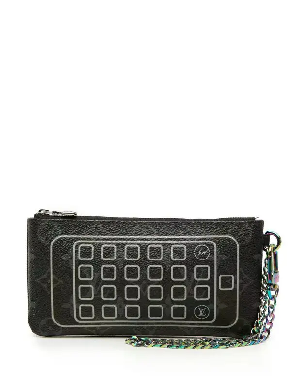 LOUIS VUITTON 2017 Monogram Eclipse Flash Fragment Iphone Case Phone Case - Black