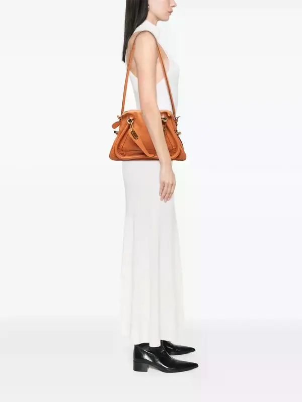 Chloé Leather Satchel - Orange