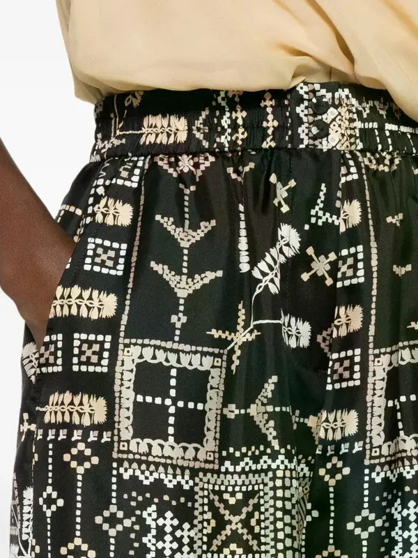 Momoni Tumble Printed Elasticated-waist Shorts