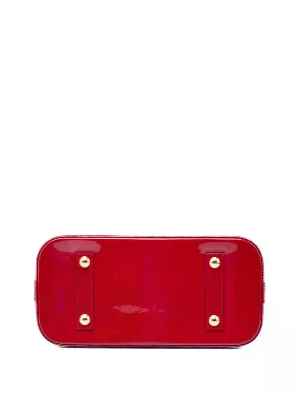 LOUIS VUITTON Monogram Vernis Alma Pm Handbag - Red
