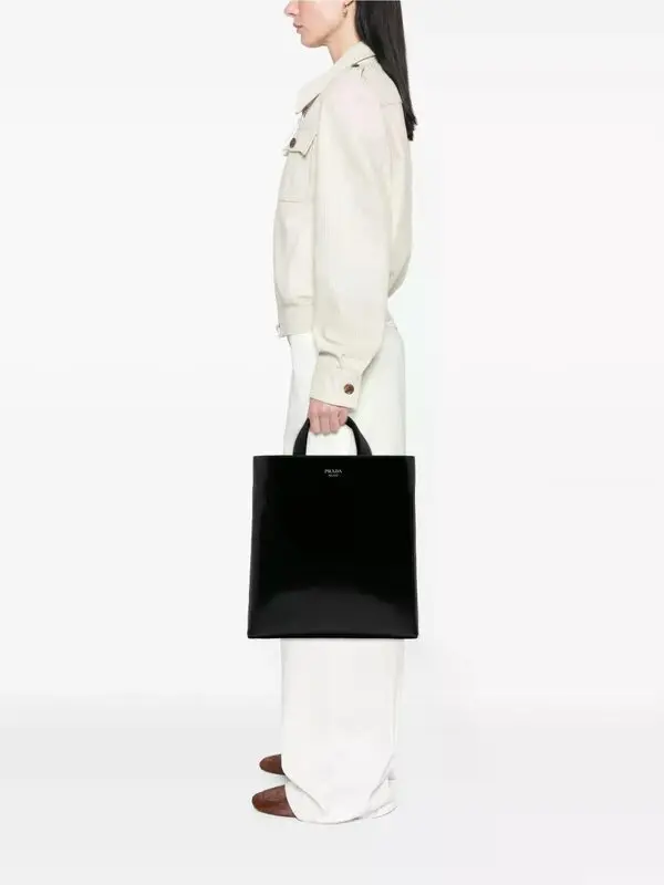 Prada Spazzolato Leather Tote Bag