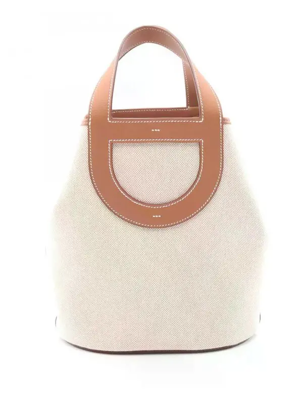 Hermès Toile And Swift In The Loop 23 Handbag - Neutrals