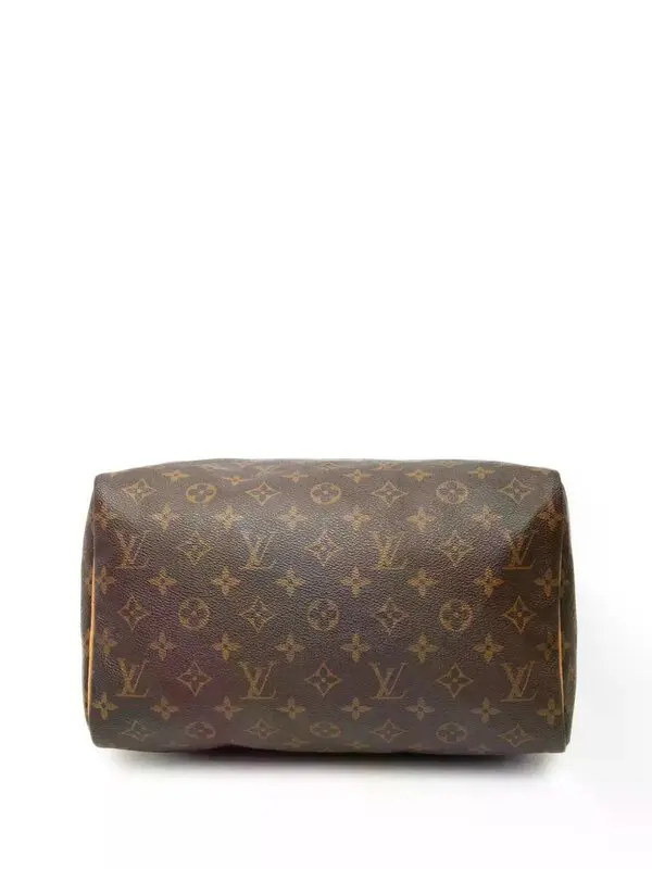 LOUIS VUITTON Monogram Speedy 30 Boston Bag - Brown