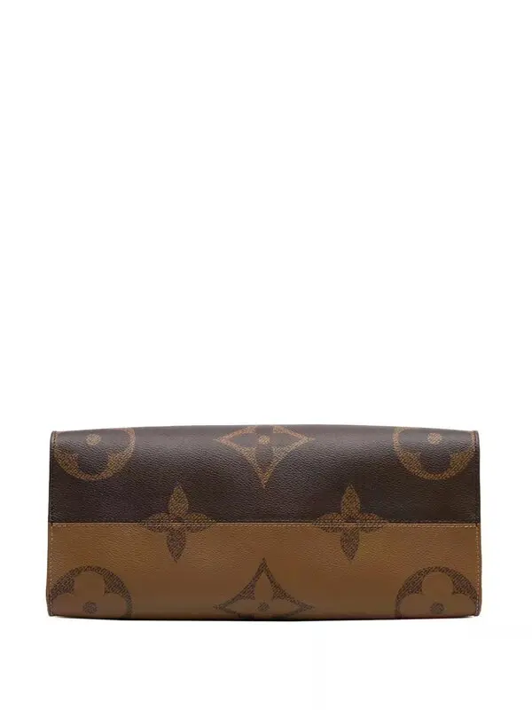 LOUIS VUITTON Monogram Reverse Giant Onthego Mm Satchel - Brown