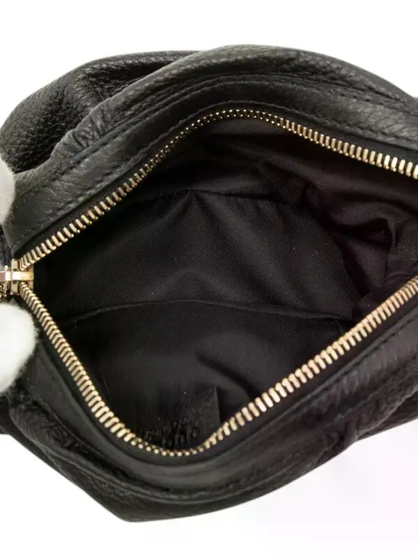 Gucci Calfskin Bamboo Cosmetic Pouch - Black