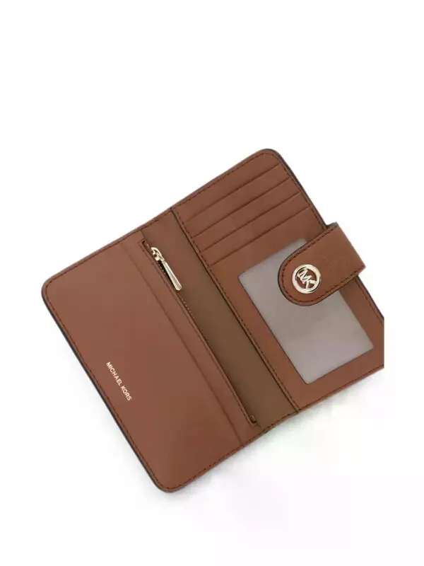 Michael Kors Logo-plaque Pebbled Wallet