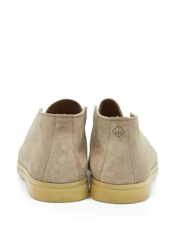 Loro Piana Suede Almond Toe Ankle Boots