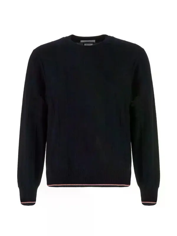 Thom Browne Ribbed-knit Long-sleeve Sweater