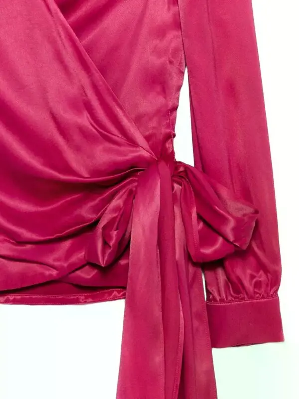Michael Kors Wrap Style Side-tie Blouse