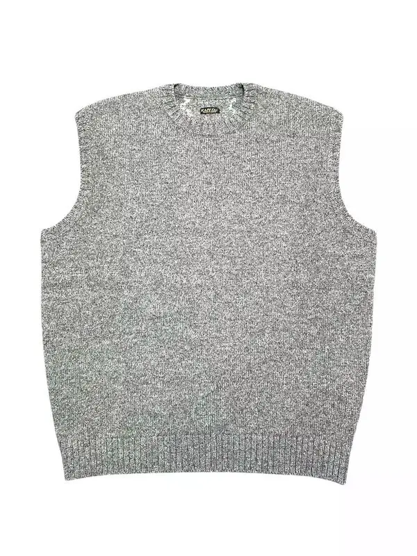 Kapital Bone Intarsia Knitted Vest