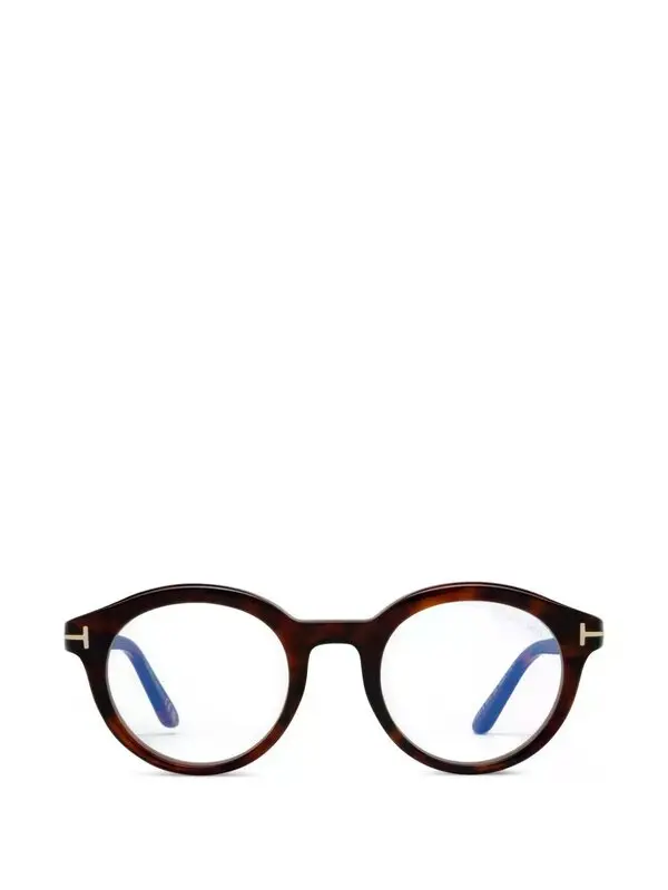 TOM FORD Round Frame Eyeglasses - Brown
