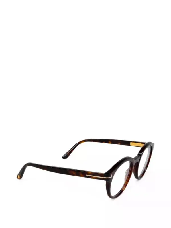 TOM FORD Round Frame Eyeglasses - Brown