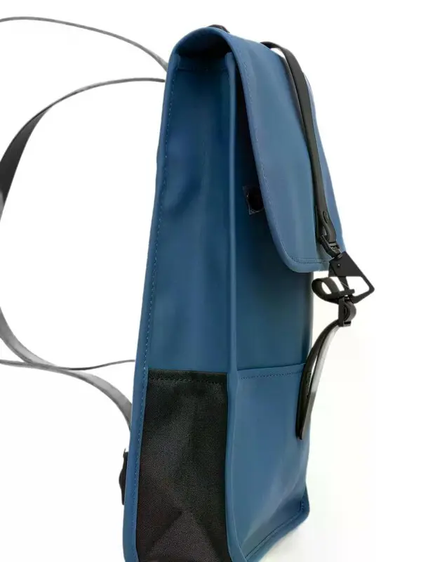 Rains Carabiner Fastening Flap Top Backpack - Blue