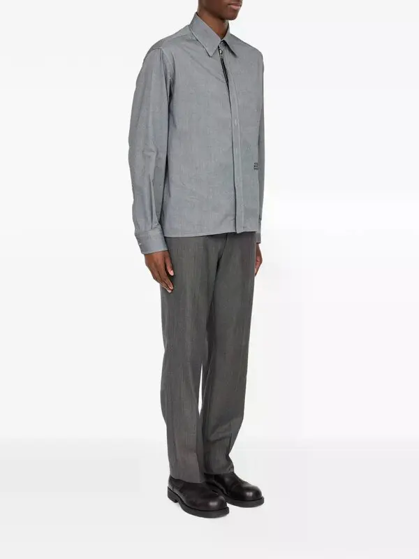 MAISON MARGIELA Zip-fastening Numeric Signature Shirt